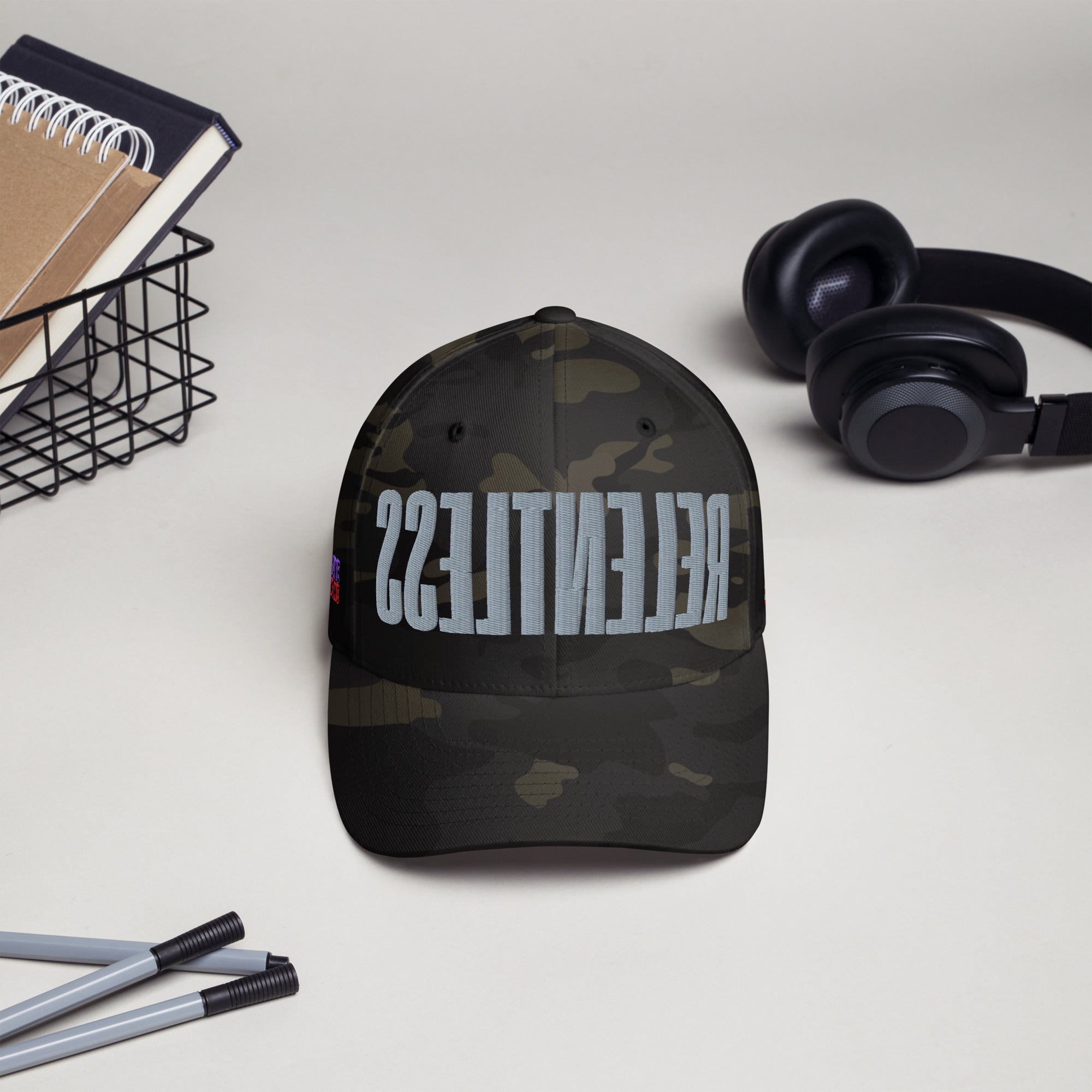 Relentless Flipped Fitted Hat – Brave Like Me